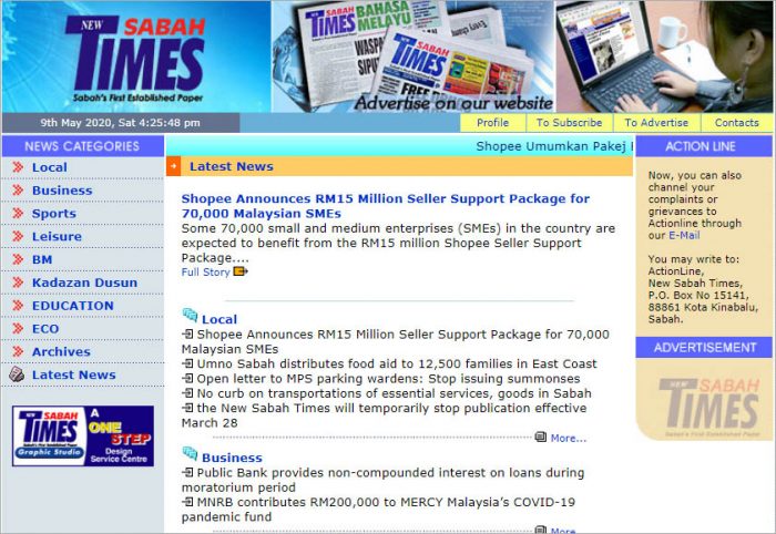 Sabah Newspapers - MySabah.com