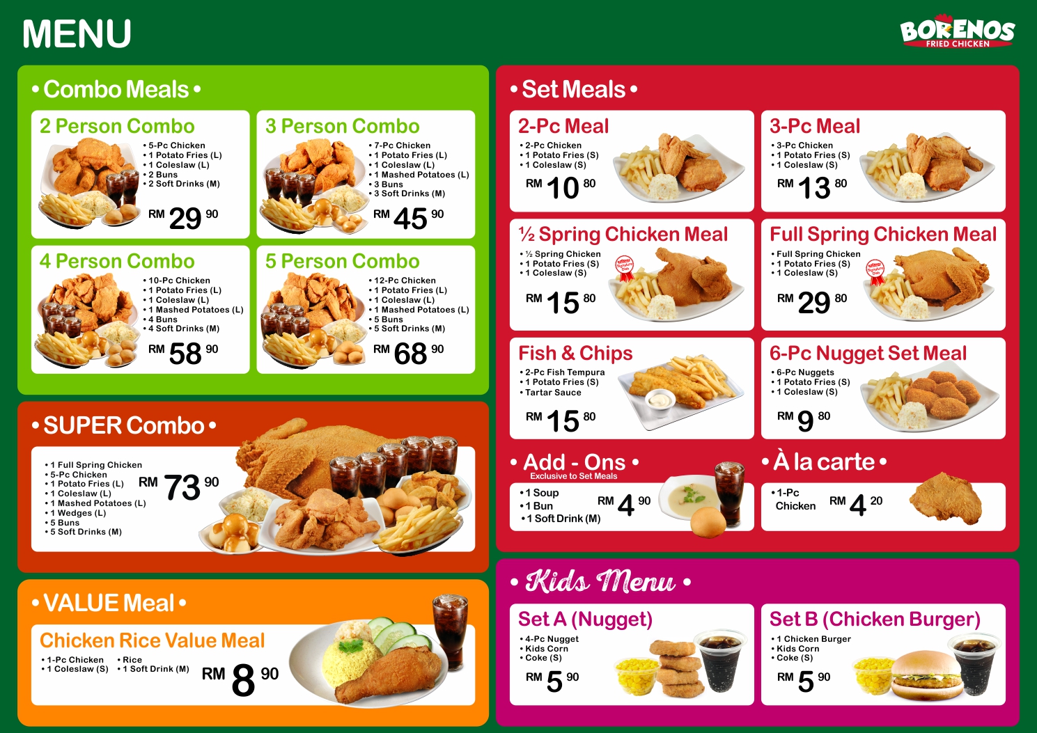 Borenos Fried Chicken, the Sabah Brand Fast Food | MySabah.com