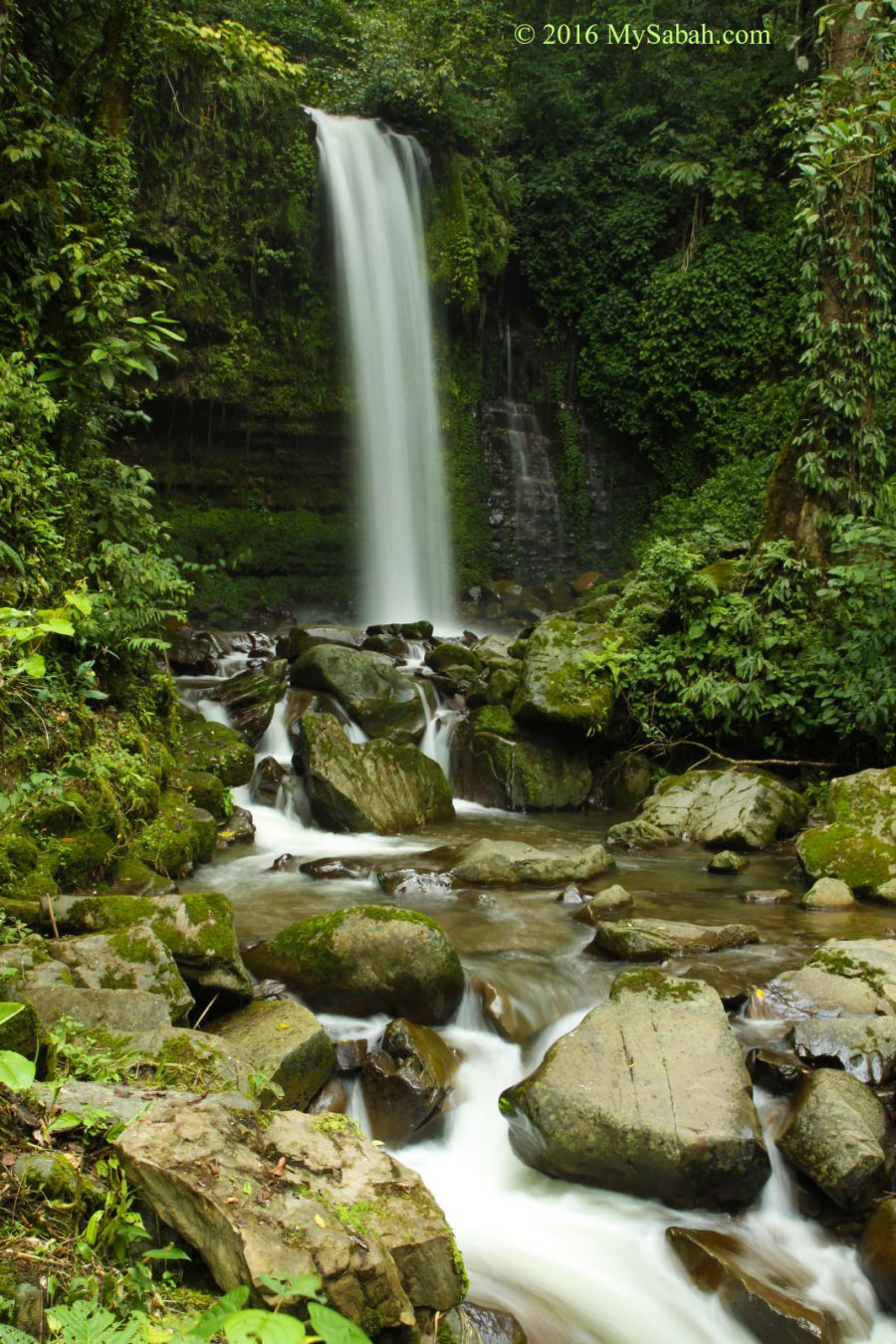 Mahua Waterfall, clean & cold water from Borneo mountain - MySabah.com