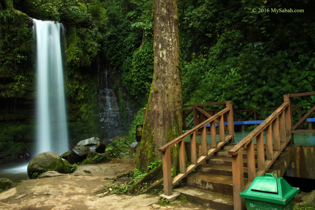 Mahua Waterfall, clean & cold water from Borneo mountain - MySabah.com