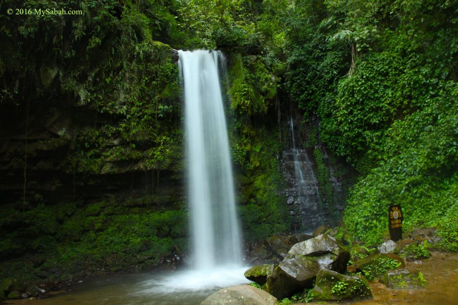 Mahua Waterfall, clean & cold water from Borneo mountain - MySabah.com