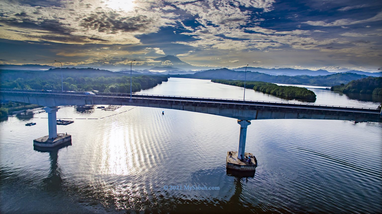 Best Sunrise View of Sabah at Mengkabong River Bridge - MySabah.com